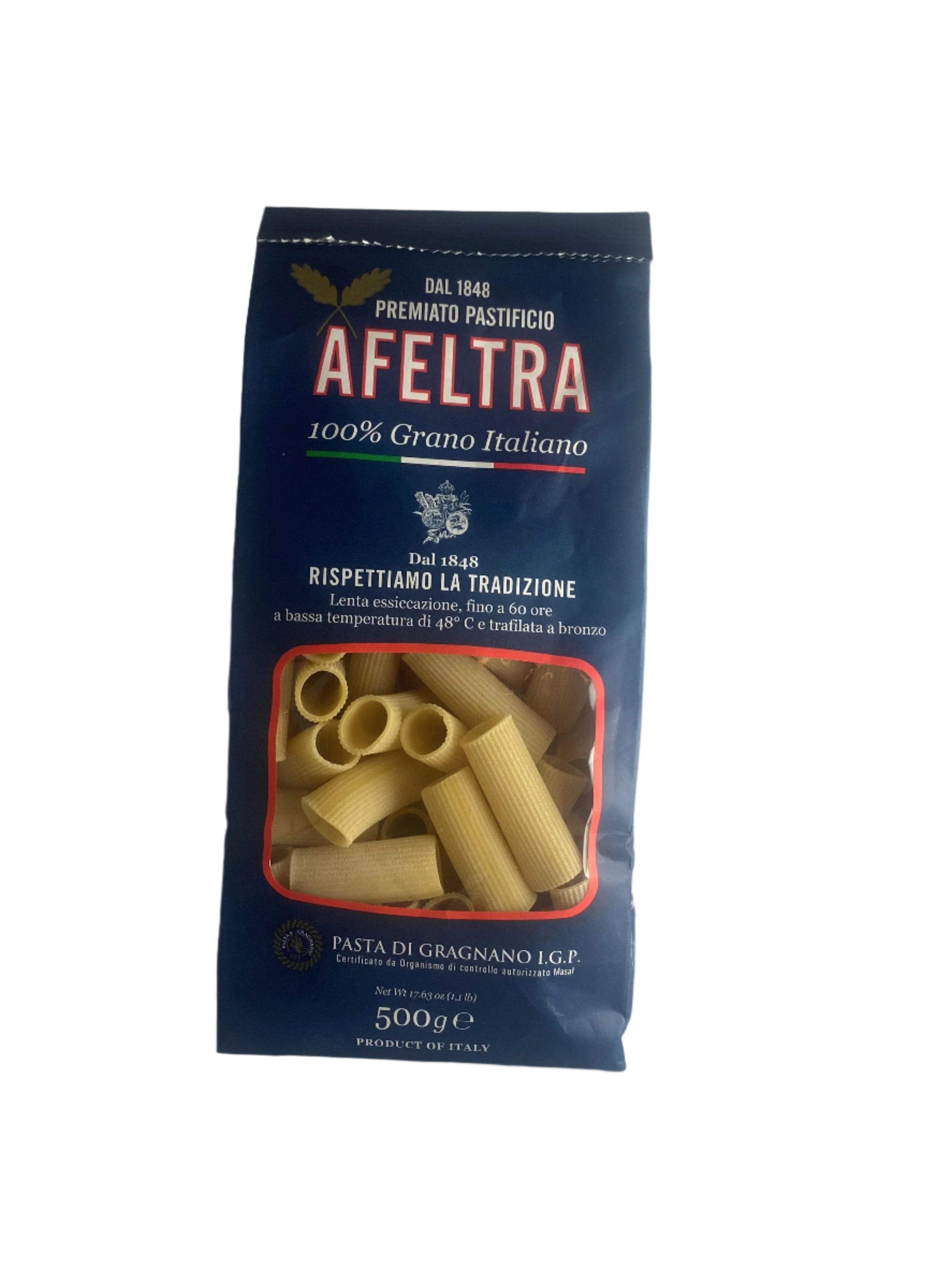 Afeltra Rigatoni 500g x 12 – Boccaccio Cellars
