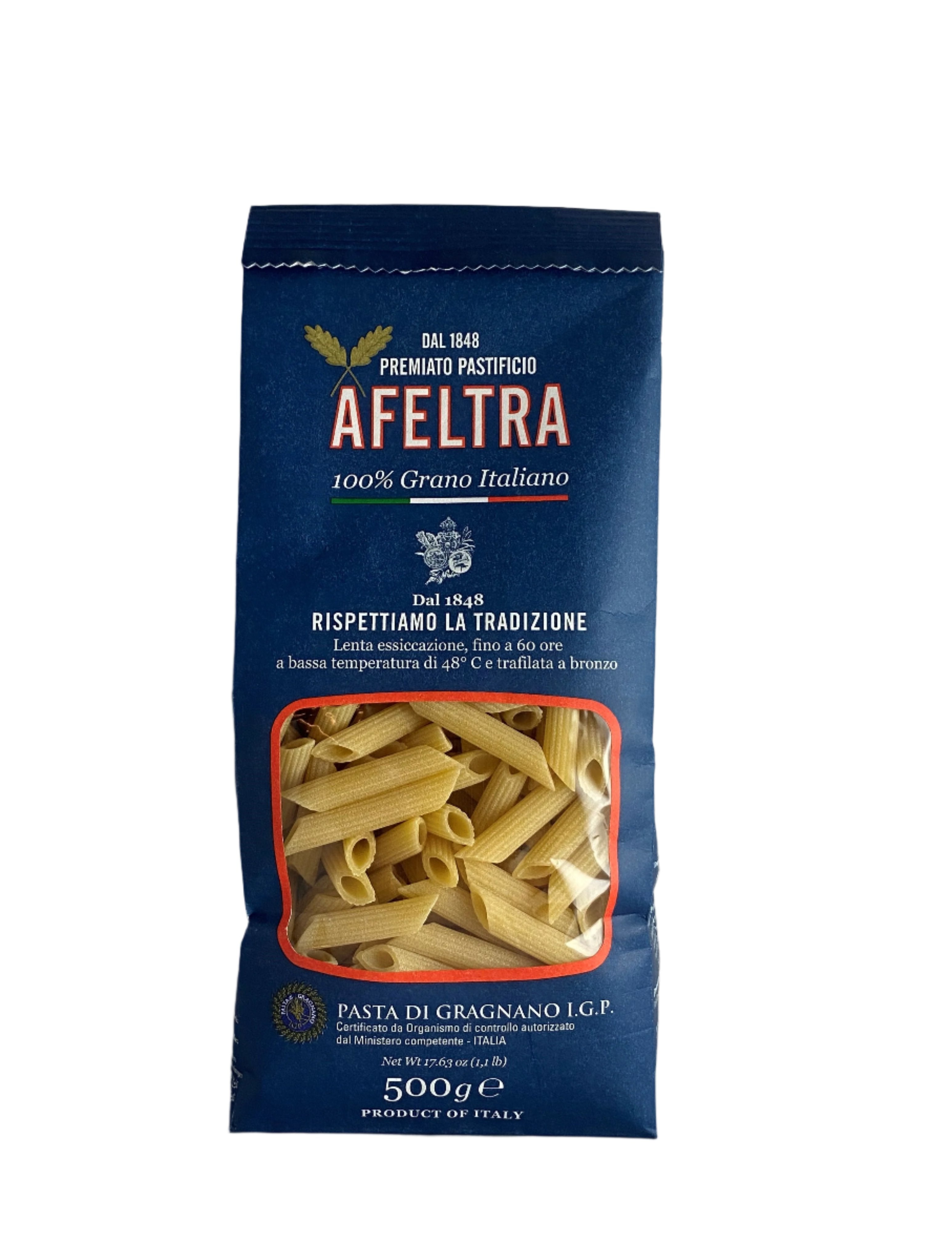 Afeltra Penne Rigate 500g x 12 – Boccaccio Cellars